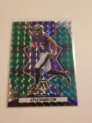 Kyle Hamilton Rookie 2022 Panini Mosaic Football Green Prizm RC #288 | eBay