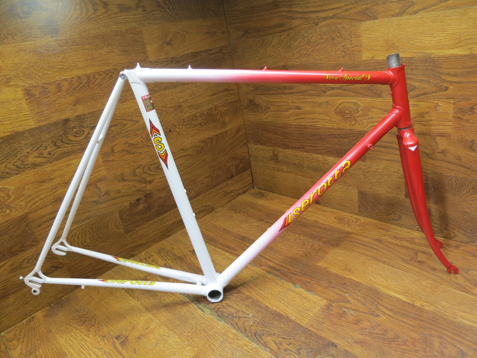 VINTAGE SEROTTA NOVA SPECIAL X COLUMBUS SLX STEEL LUGGED BIKE FRAME SET ...