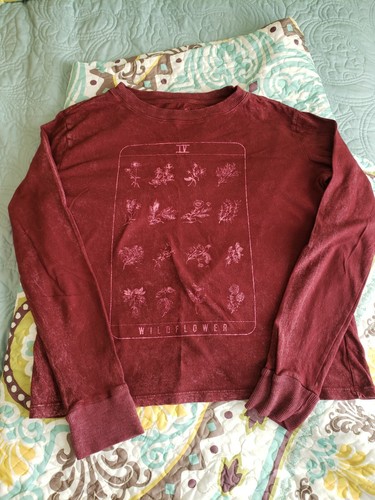 Fifth Sun Womens Size XS Long Sleeve T-Shirt Floral Wildflower | eBay