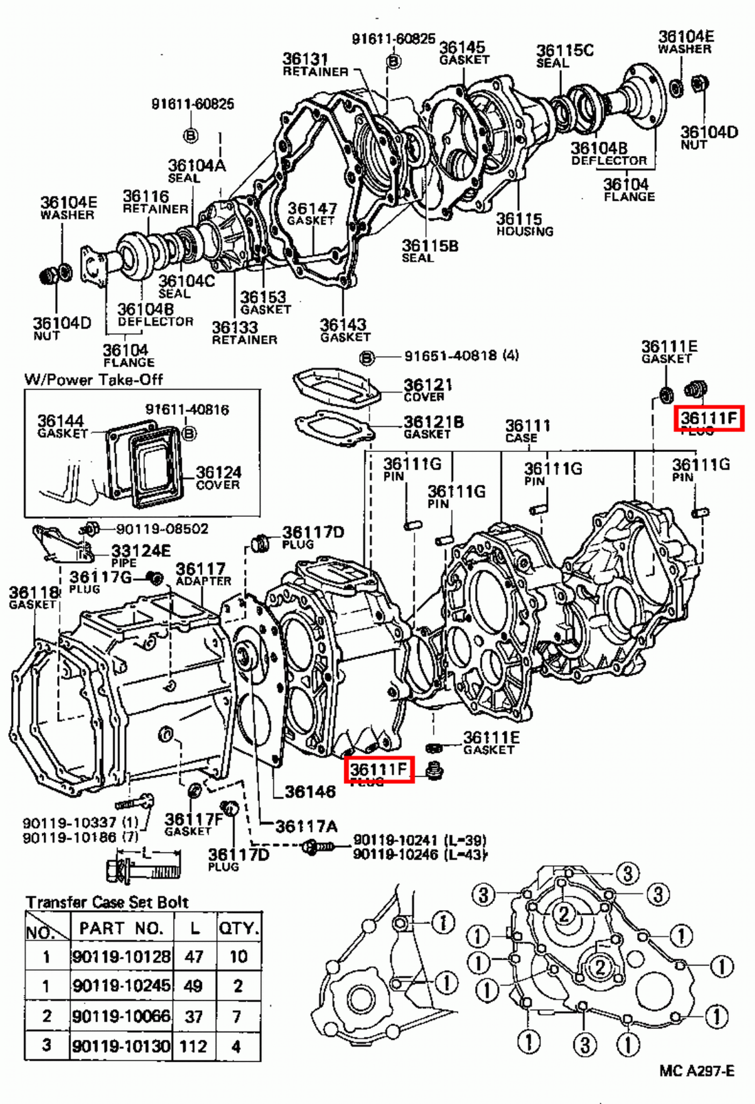 Genuine LandCruiser BJ73 BJ71 BJ70 BJ61 BJ60 BJ46 Transfer Case ...