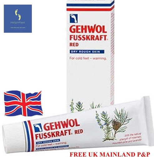 Gehwol Fusskraft red 75ml Rich Emollient Cream Warming Chilblains Balm ...