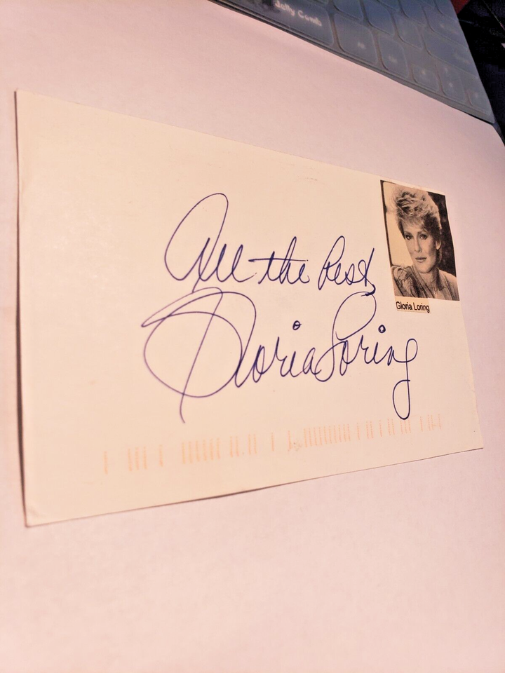 Gloria Loring signed autographed post card | eBay