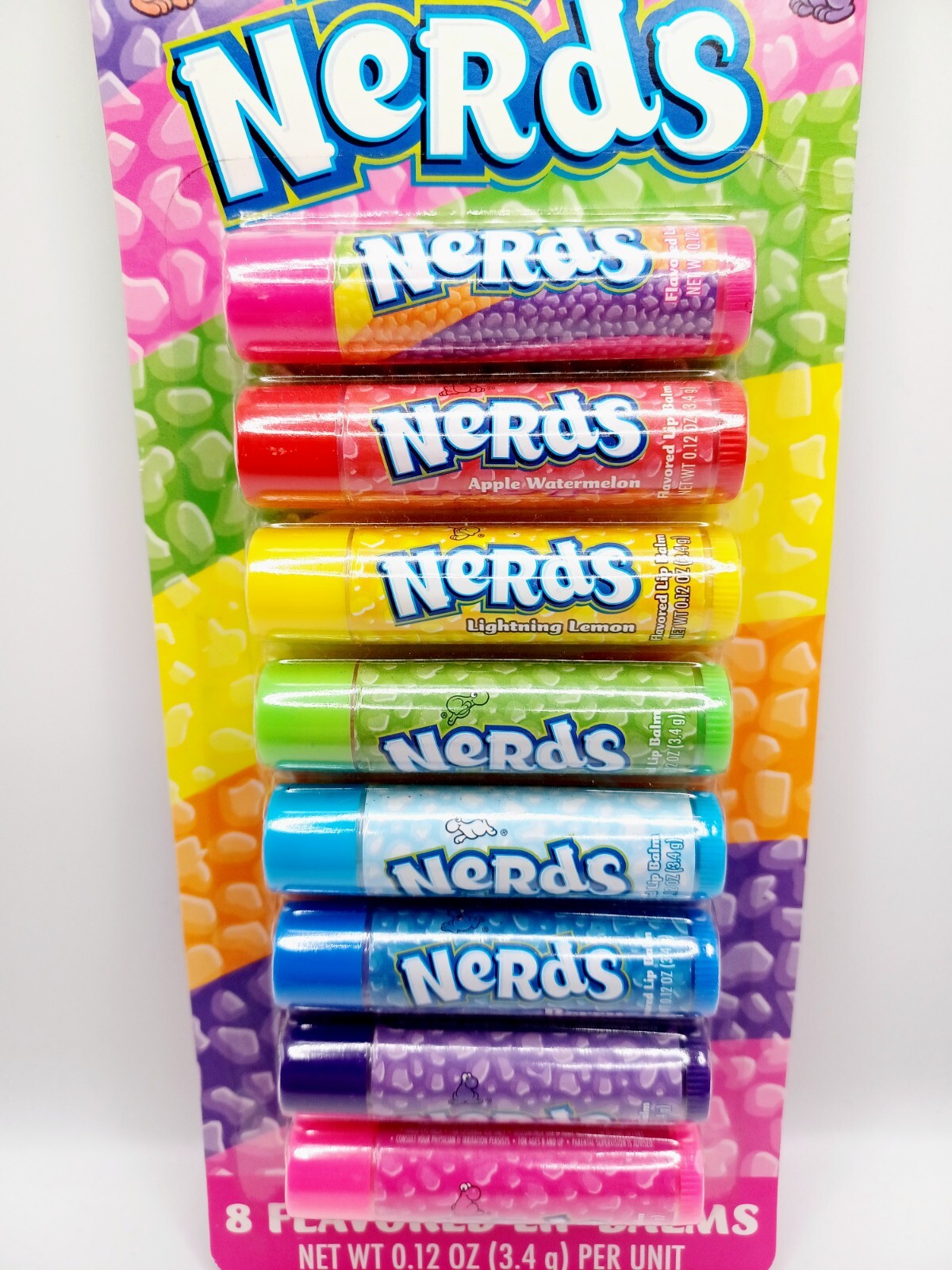 Taste Beauty Rainbow Nerds Flavor Lip Balm Set 8 Lip Balms New | eBay