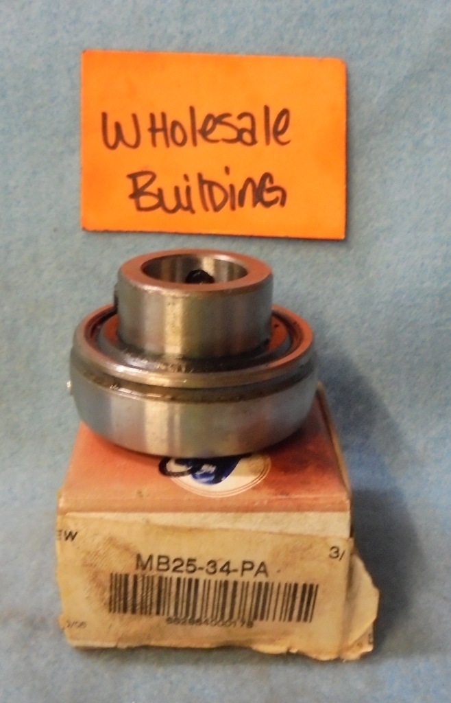 MB MFG, BALL BEARING INSERT MB25-34-PA, 3/4" BORE, 1-3/4" OD, 1-1/8" L ...