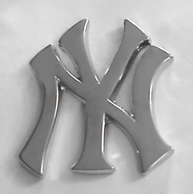 Yankee Pins NYY Pin NICE New York Yankee Pin Shiny Chrome Type Licensed ...