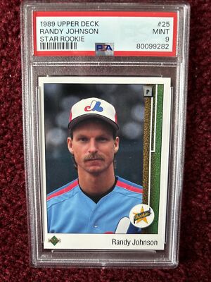 1989 UD Randy Johnson RC PSA 9 (Mint) #25 STAR ROOKIE | eBay