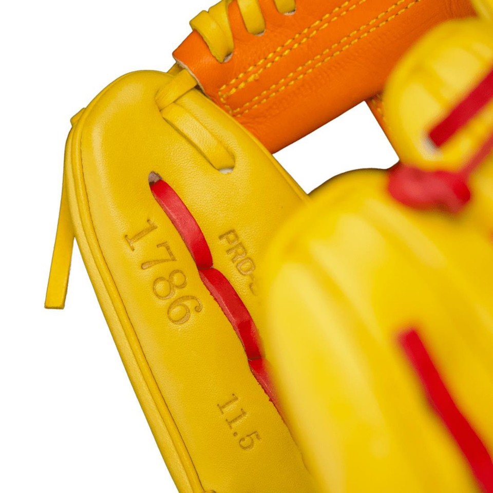 Wilson A2000 1786 "Sunburst" 11.5" Infield Baseball Glove (Yellow ...