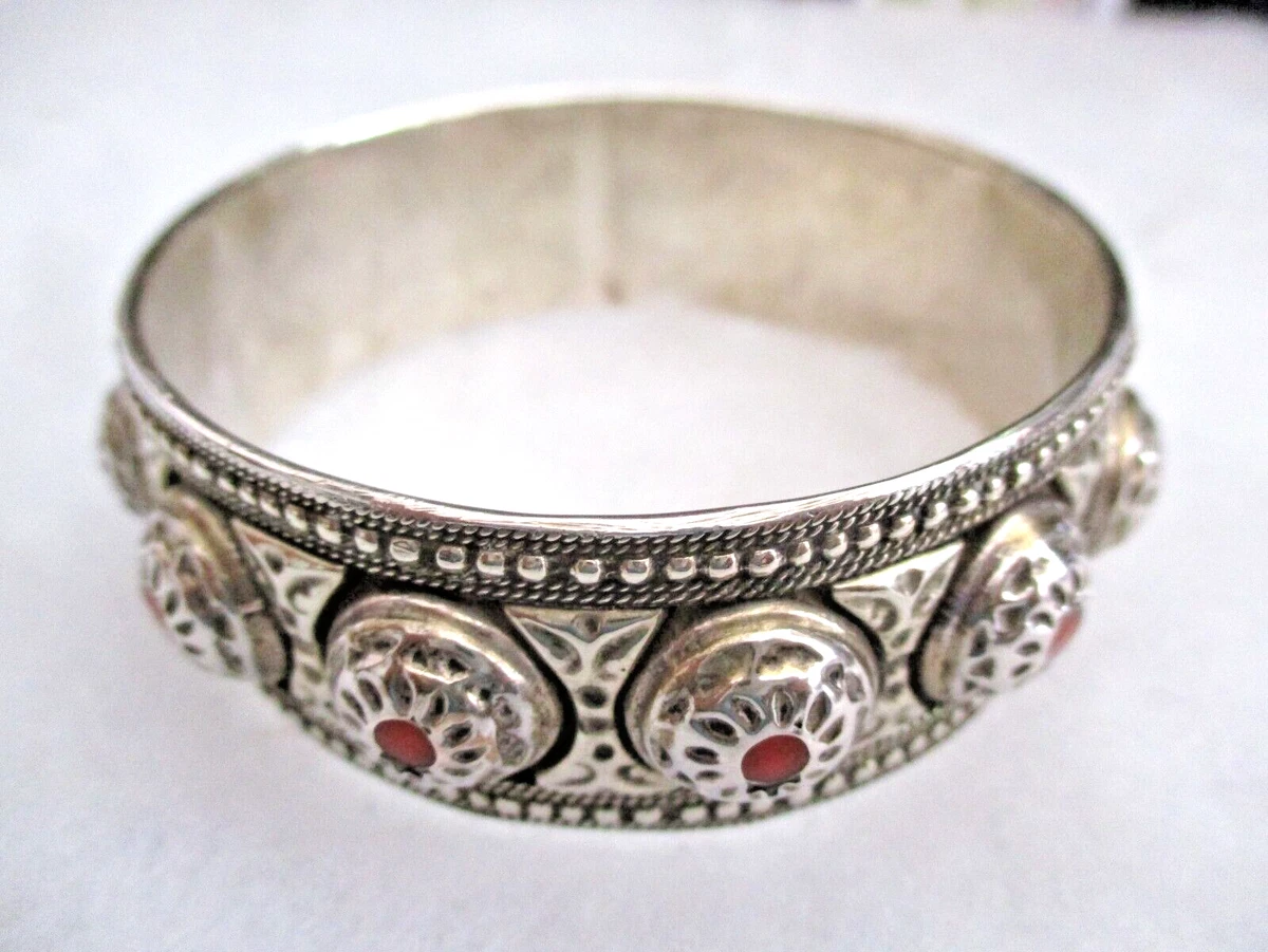 Ethnic Silver Bangles