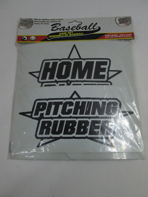 Baseball Throw Down Base Set 3 Bases Home Plate Pitchers Rubber | eBay