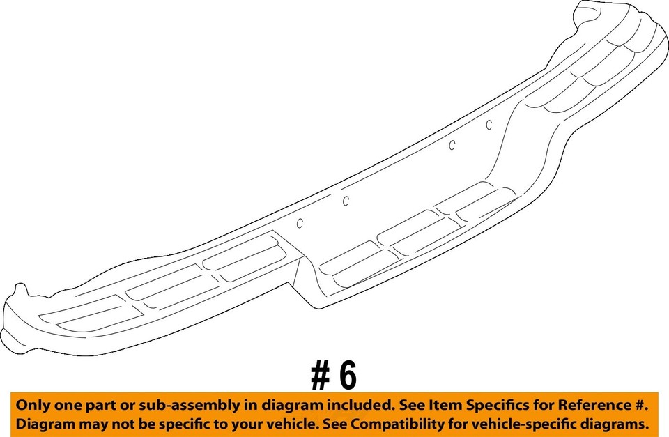 GM OEM 13-23 Express 1500 Rear Bumper Rear Bumper-Step Pad 84170687 | eBay