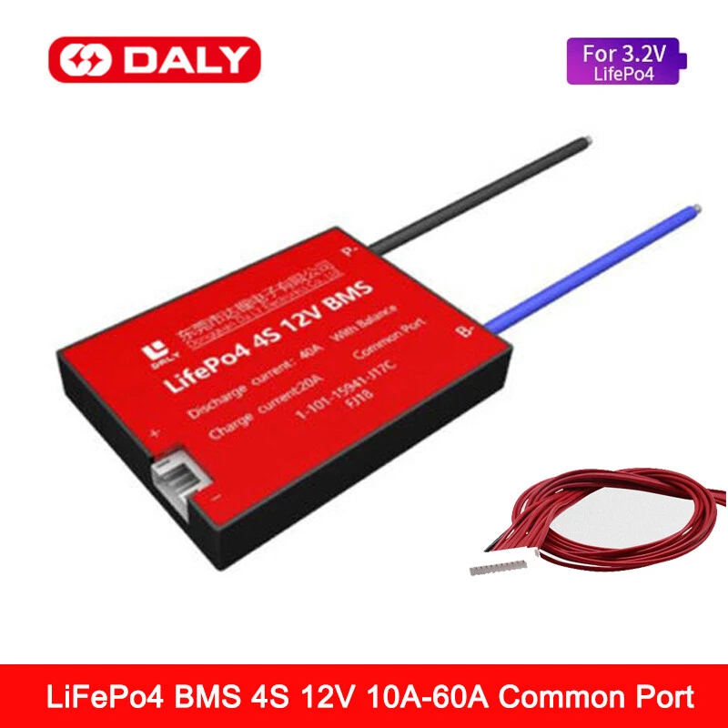 LifePO4 Smart BMS 4S 12V 30A-250A Common Port With Balance, 45% OFF