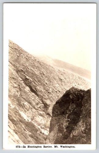 Postcard RPPC Huntington Ravine - Mt Washington - Unposted | eBay