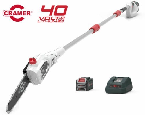 CRAMER 40v 6ah CORDLESS POLESAW / PRUNER WITH BATTERY & CHARGER ...