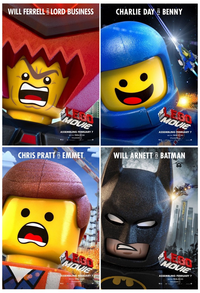 Lego Movie Character Posters Pin Page