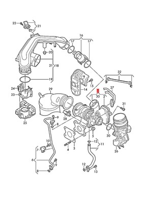 Genuine VW AUDI SKODA SEAT Caddy Exhaust Manifold With Turbocharger ...
