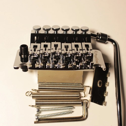 Double Shake Guitar Tremolo System Bridge Floyd Rose White Steel Base ...