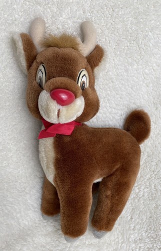 Vtg Applause Rudolph the Red Nosed Reindeer Plush 10" Stuffed Animal ...