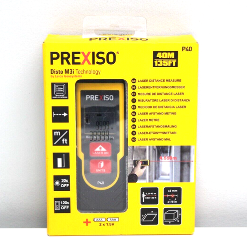 PREXISO P40 Mini Laser Measurement Tool 135Ft Rechargeable Laser ...