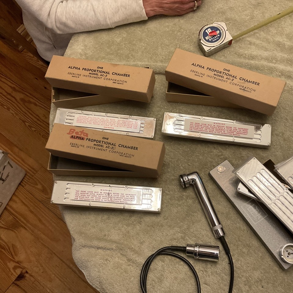 Lot Eberline Geiger Counter Radiation Detector Probe Alpha Beta Chamber ...