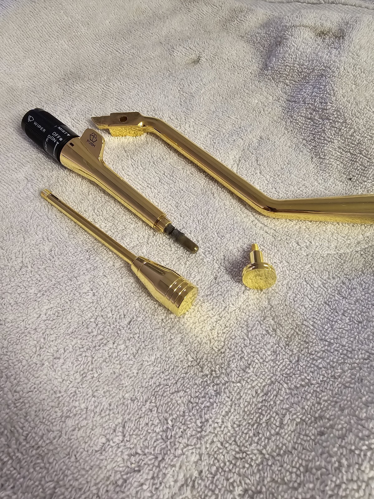 G Body Cutlass Regal Monte Malibu 24k Gold Column Shifter Kit Lowrider ...