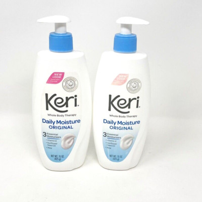 LOT 2 Keri Original Daily Moisture whole body Therapy Lotion 15 Oz NEW ...