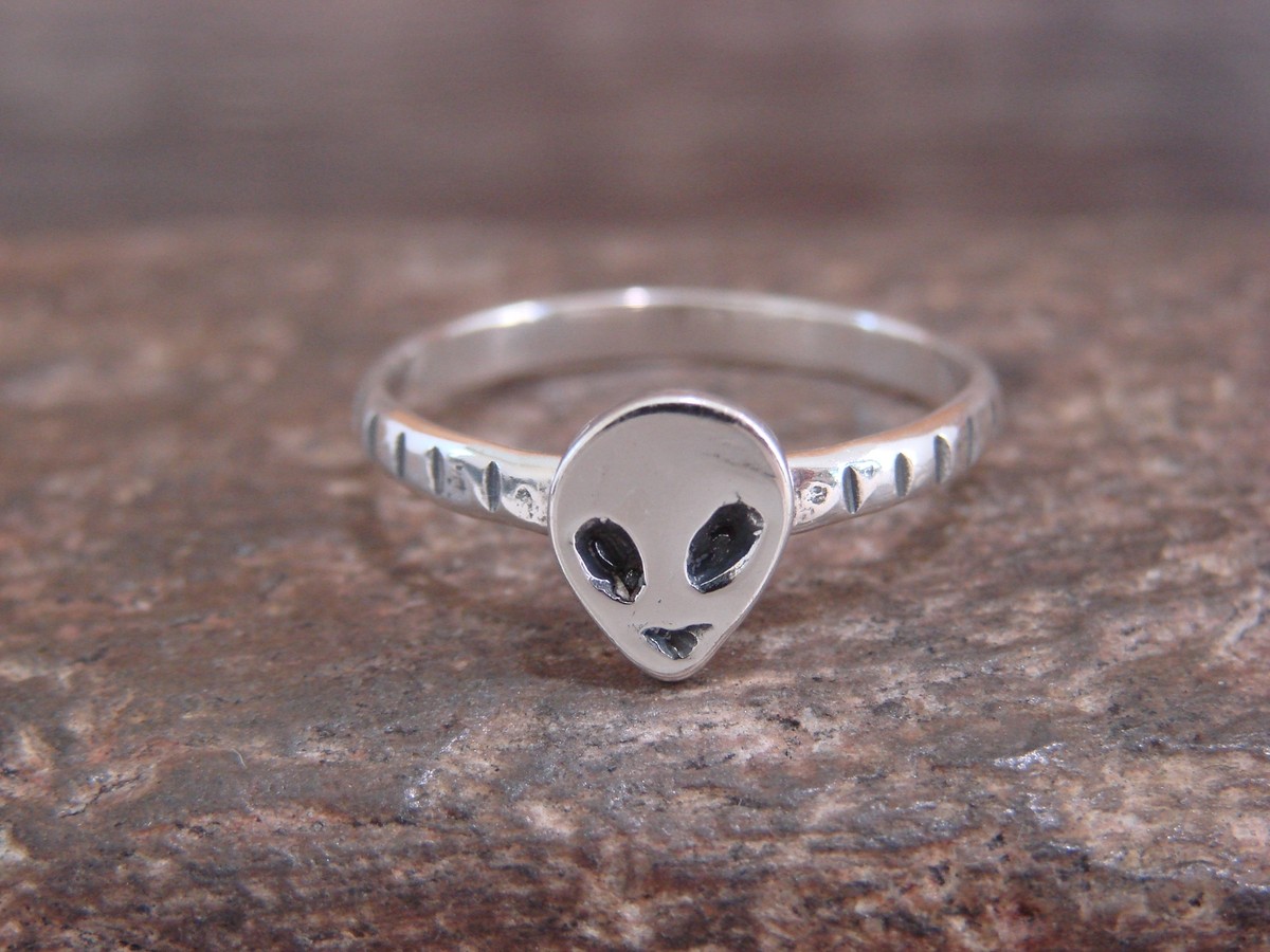 Alien Silver Rings
