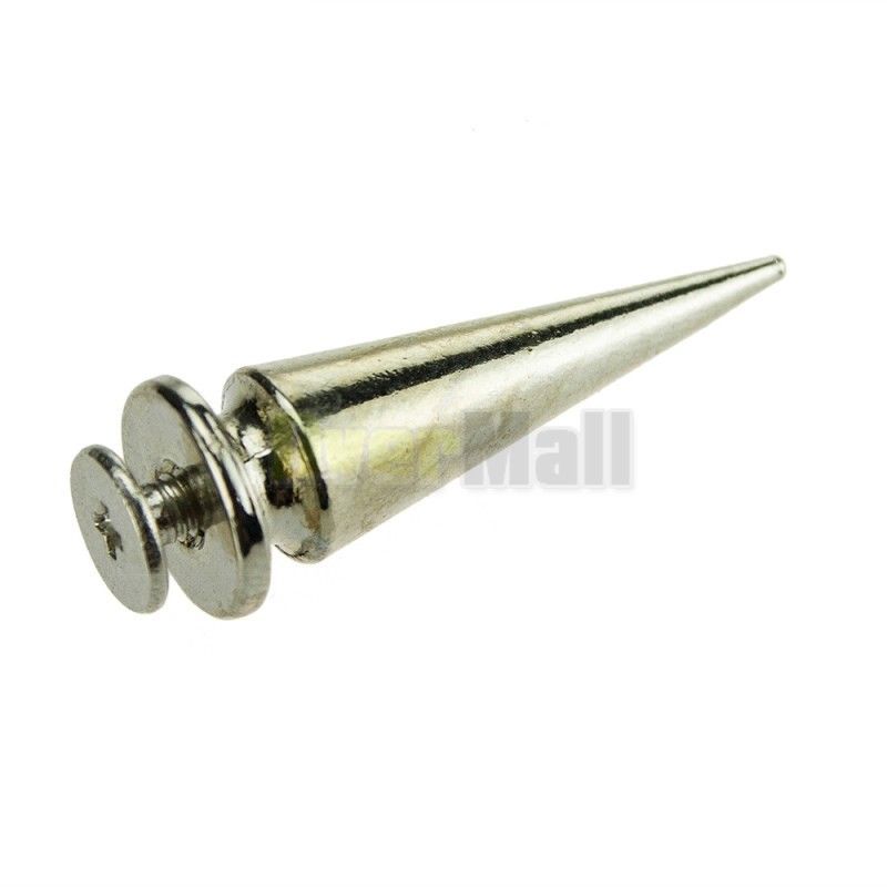 20 X 26mm Silver Spots Cone Screw Metal Studs Leathercraft Rivet Bullet ...