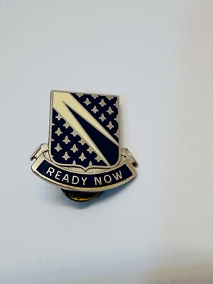 GENUINE U.S. ARMY CREST PIN: 89TH CAVALRY REGIMENT - MOTTO: READY NOW ...