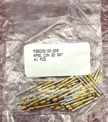 AMPHENOL M39029/32-259 CONTACT SIZE 20 SOCKET 20 AWG Gold (PACK OF 41 ...