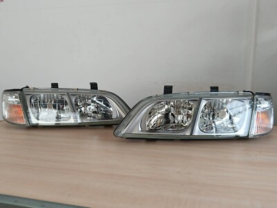 Nissan Primera p11 IInfiniti G20 Head lights Lamps OEM Crystal 1 Pair ...