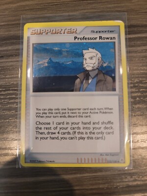 MP - Pokemon Card Cosmos Holo Professor Rowan - Diamond & Pearl 112/130 ...