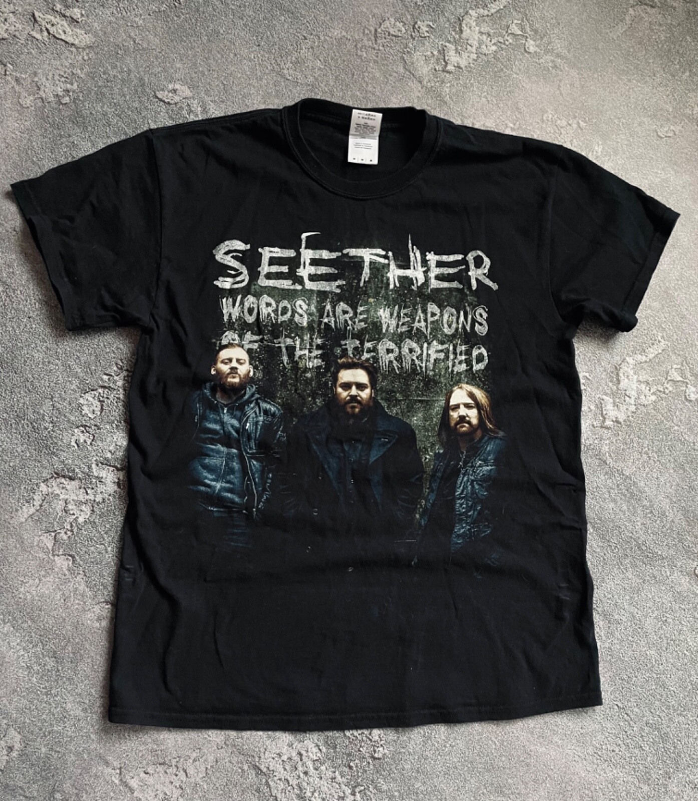 Vintage Seether Words As Weapons Band T-Shirt Size M - Gem