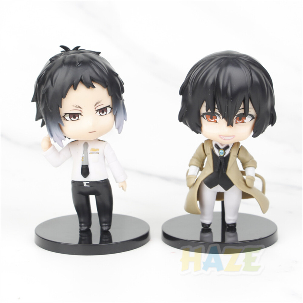 6pcs/set Bungo Stray Dogs Osamu Dazai Figure Collection Toy 10cm Gift ...