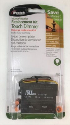Westek 3-Level Touch Dimmer Control Universal Replacement Kit 6503BC ...