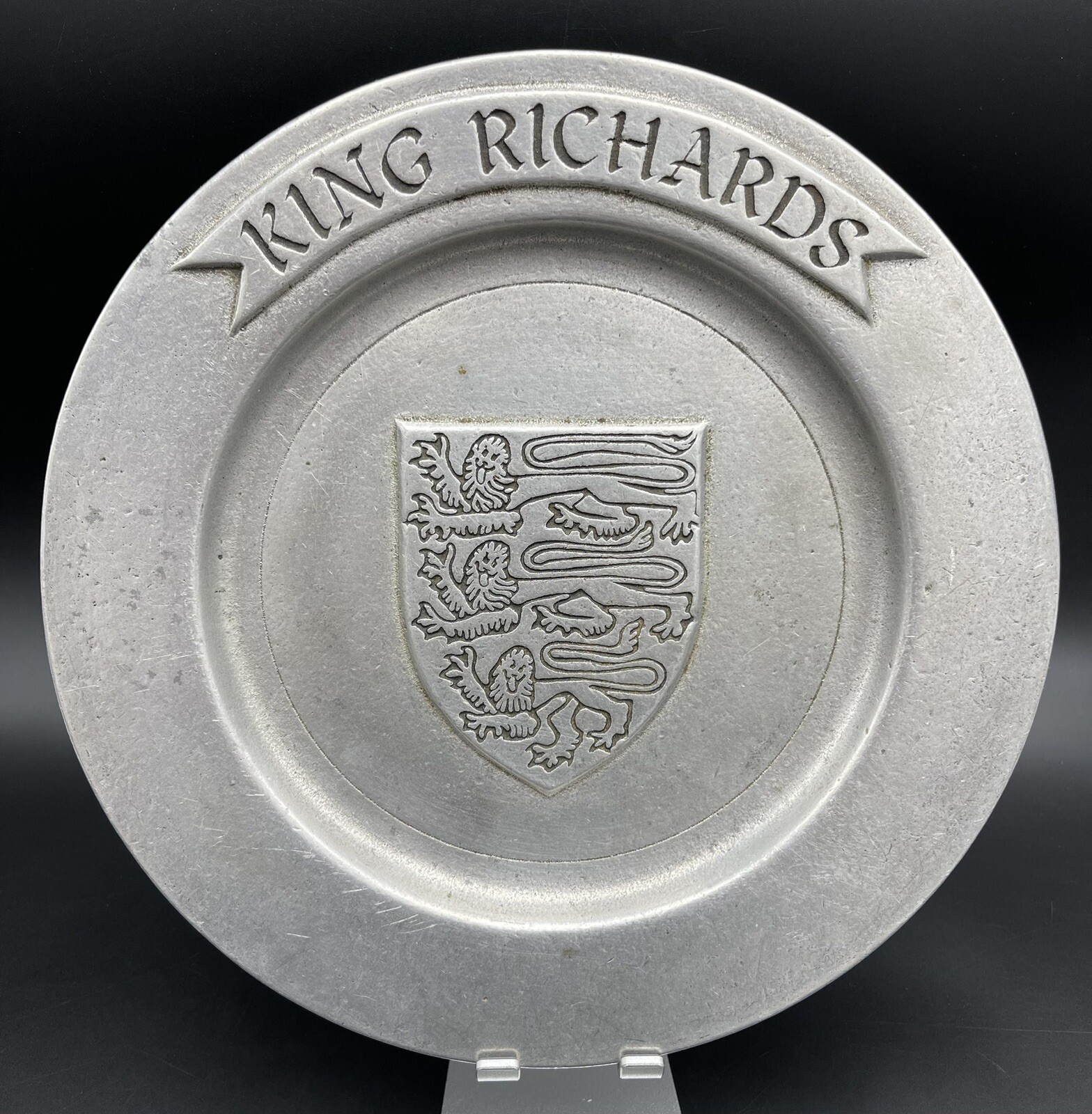 Cambridge Colonial by Oneida Pewter King Richards Collectors Plate 10.5 ...