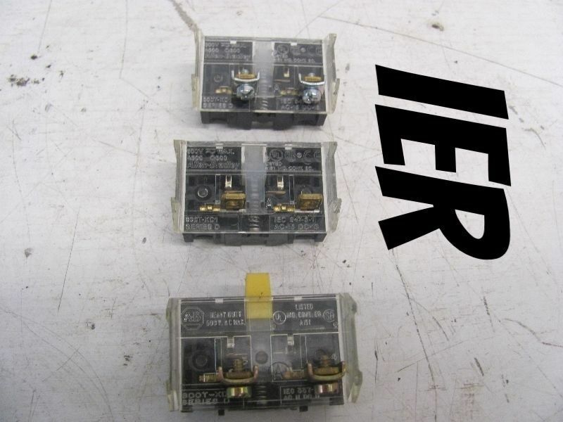 ALLEN-BRADLEY 800T-XD1 CONTACT BLOCK 800T-XD1 SERIES D LOT OF 3 | eBay