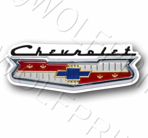 Chevrolet Vintage Style 4.8" Wide Sticker Decal Chevy | eBay