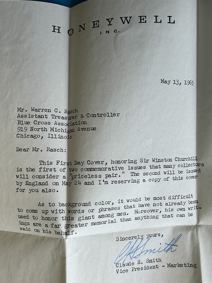 Marq Advertising Cover 1264 Sir Winston Churchill English Prime ...