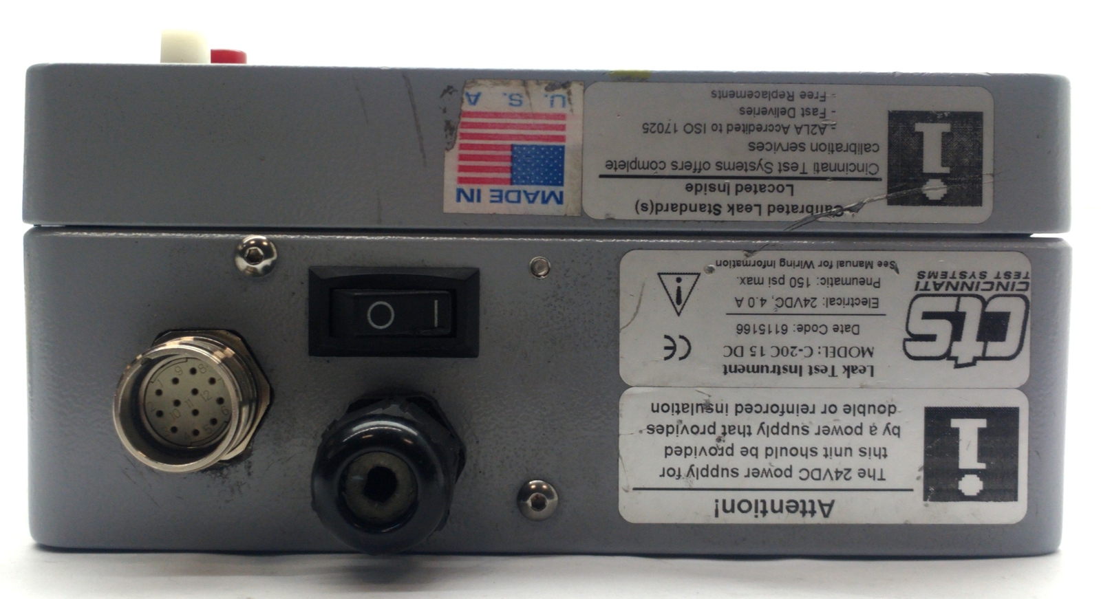 CTS Sentinel C-20C Pressure Decay Test System, 0-15PSI, RS232, 24VDC ...