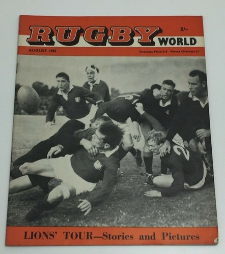 RUGBY WORLD MAGAZINE AUGUST 1961 - BRYN MEREDITH - LIONS VS BOLAND ...