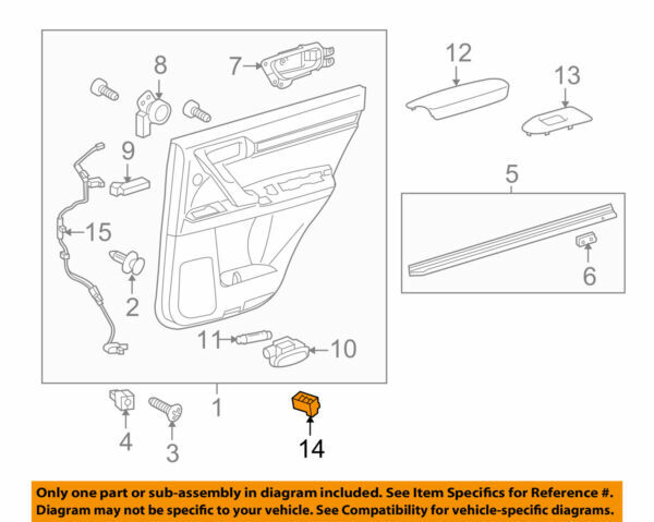 84810-75051 Toyota Switch assy, power window regulator, rear 8481075051 ...