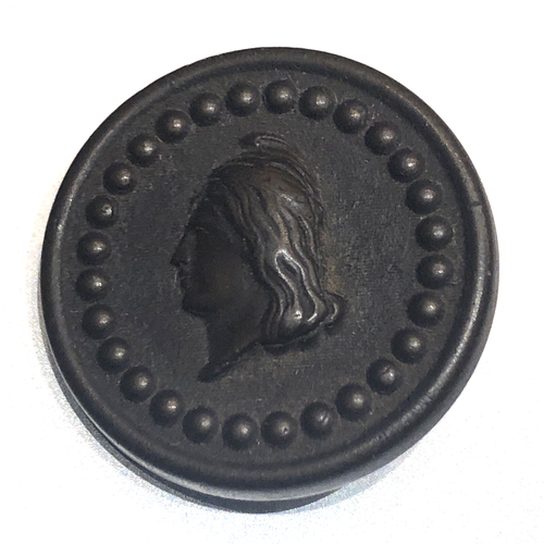 1851 Goodyear Hard Rubber Button Lady Liberty 1 & 1/8" | eBay
