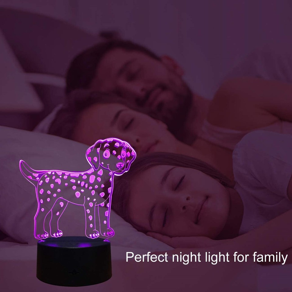 Dog Gifts Dog Lamp with 7 Colors Adjustable Timer Remote & Smart Touch ...