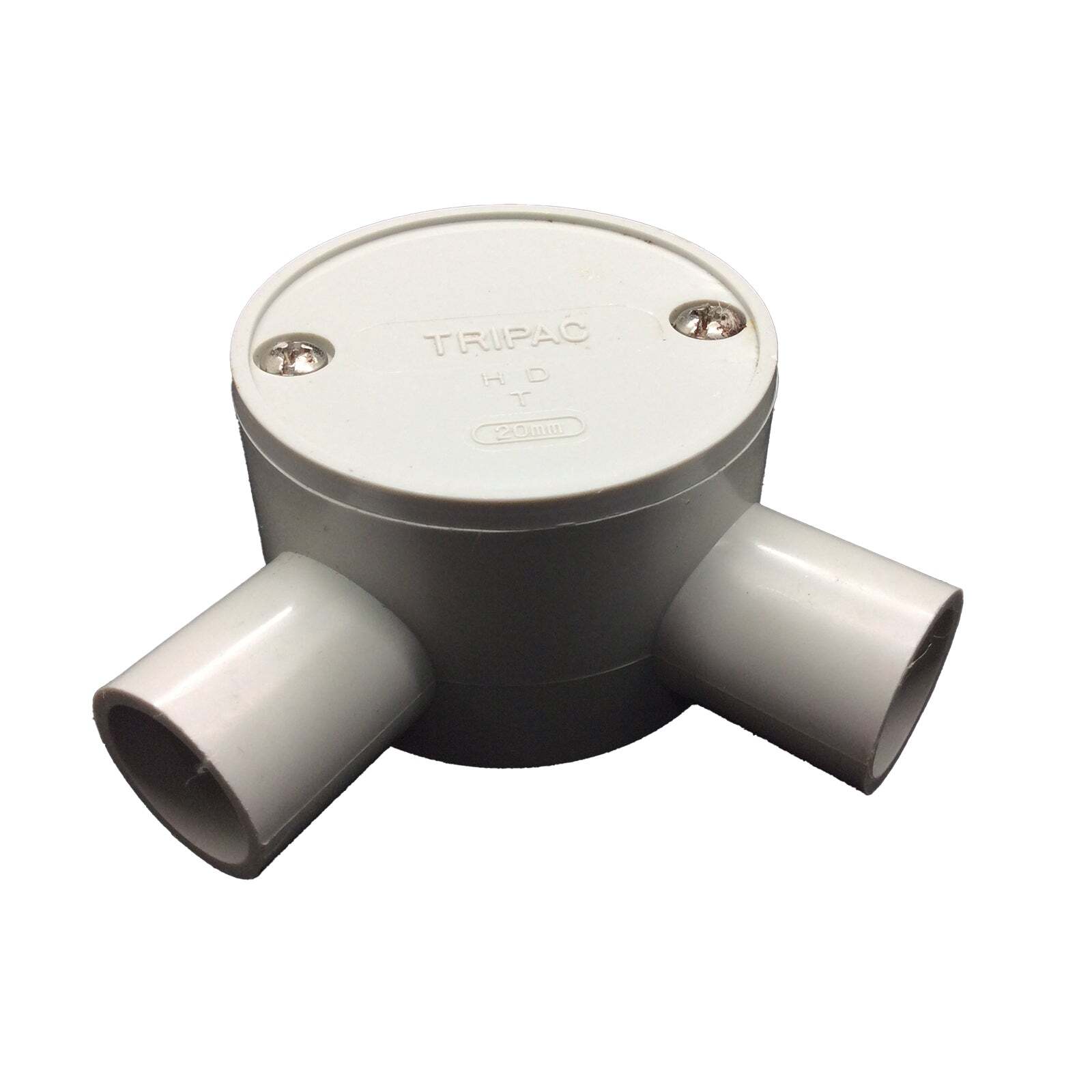 Tripac Junction Box 2-Way Right Angle PVC 2x20mm Gray JB5-20 | eBay