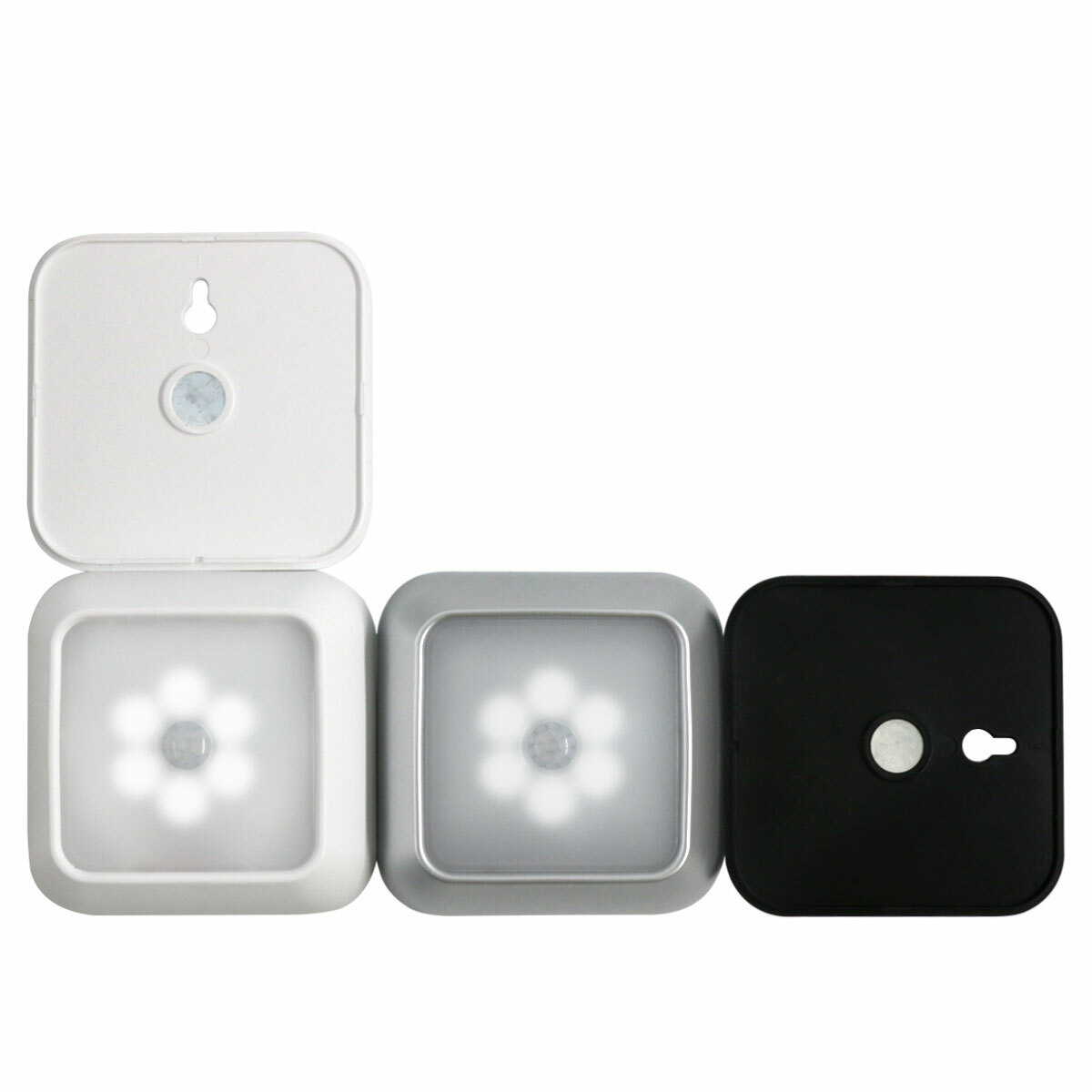 LED PIR Motion Sensor Lights Wireless Night Light 6LED Cabinet Stair ...