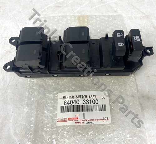 Toyota Genuine 84040-33100 Master Switch Assy Power Window Regulator ...