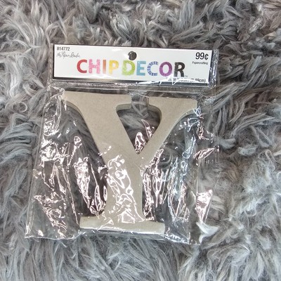 Paper Studio Chip Decor Letter Y Kids Crafting | eBay