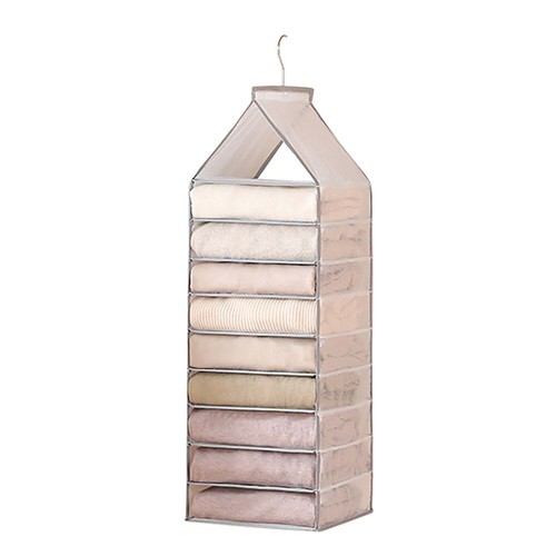 6-12 Large Grids Wardrobe Clothes Organizer Hanging Wardrobe Pants ...