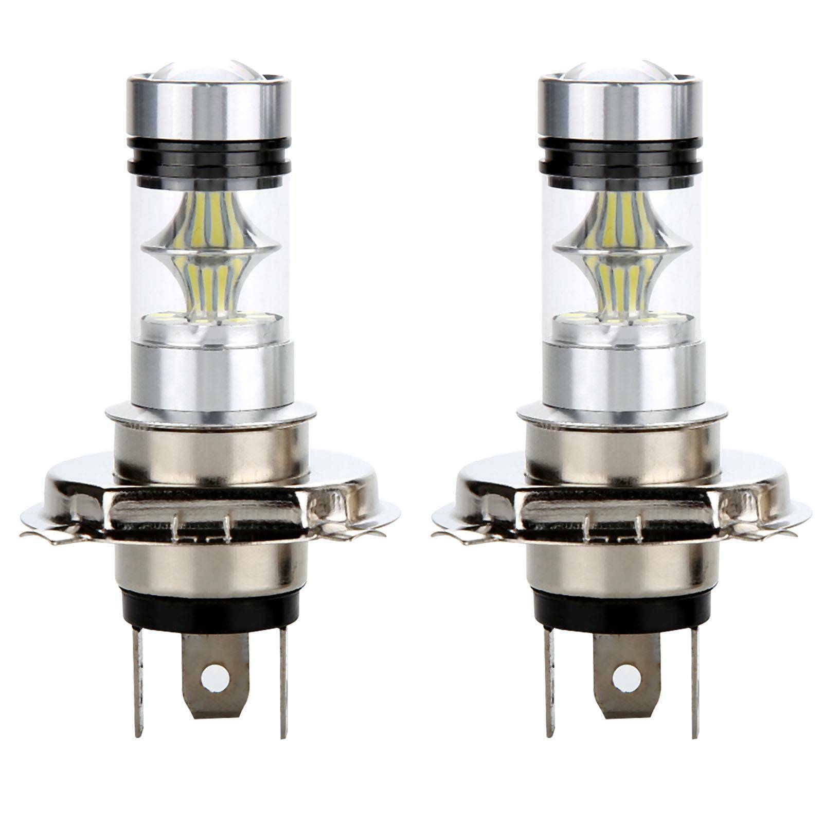 2PCS H4 LED 6000K 8000LM Super Bright Fog Lights White Headlight Bulbs ...