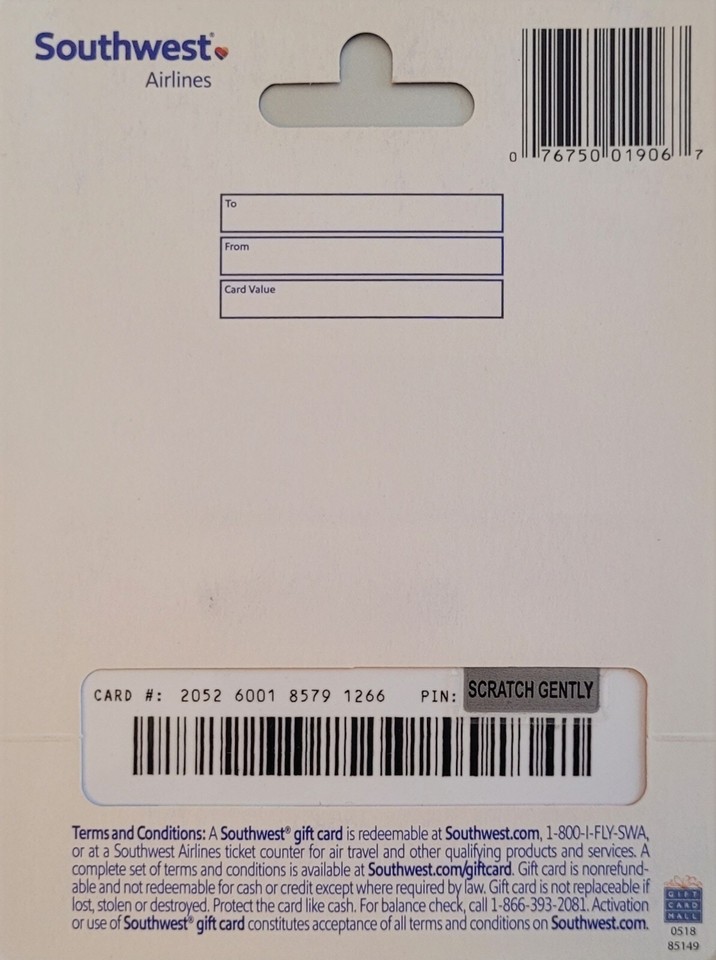 Southwest $100 Gift Cards, Discount for Multiple Card Purchase!! | eBay